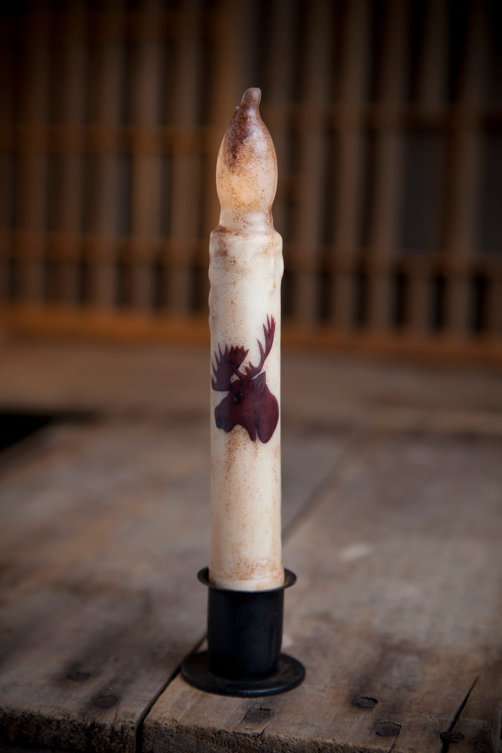 Moose Folk Art Taper – Barn Cat Mercantile, LLC